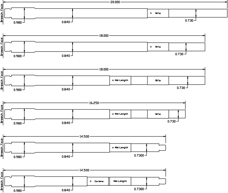 AR15BARRELS COM Heavy Barrel Profile AR15BARRELS COM Heavy Barrel Profile